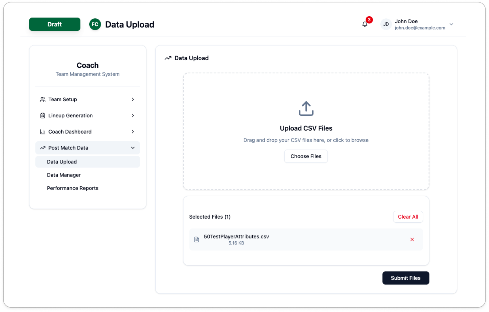 First Team - AI Assistant Coach